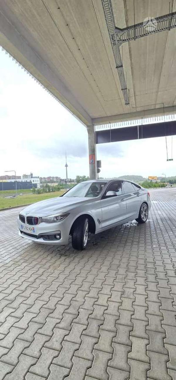 Pelēks BMW 320 Gran Turismo 2019 Viļņa, ar dzinēja tilpumu 2.00 L un nobraukumu 300 tūkst. km par 10900 €, foto 2 vietnē AUTOMOTO.COM.LV