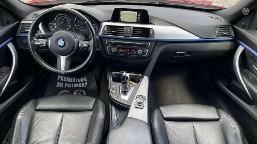 Red BMW 320 Gran Turismo 2014 in Marijampole, with an engine capacity of 2.00 L and mileage of 303 thousand km for 11990 €, photo 32 on AUTOMOTO.COM.LV