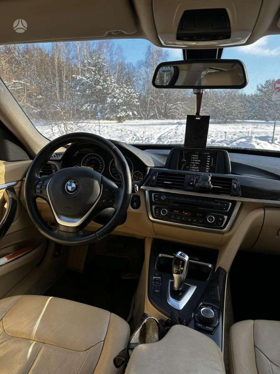 White BMW 320 Gran Turismo 2013 in Vilnius, with an engine capacity of 2.00 L and mileage of 217 thousand km for 11700 €, photo 6 on AUTOMOTO.COM.LV