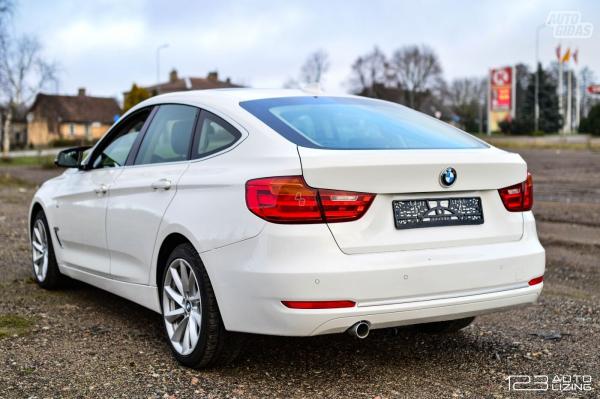White BMW 320 Gran Turismo 2014 in Kretinga, with an engine capacity of 2.00 L and mileage of 312 thousand km for 9150 €, photo 7 on AUTOMOTO.COM.LV
