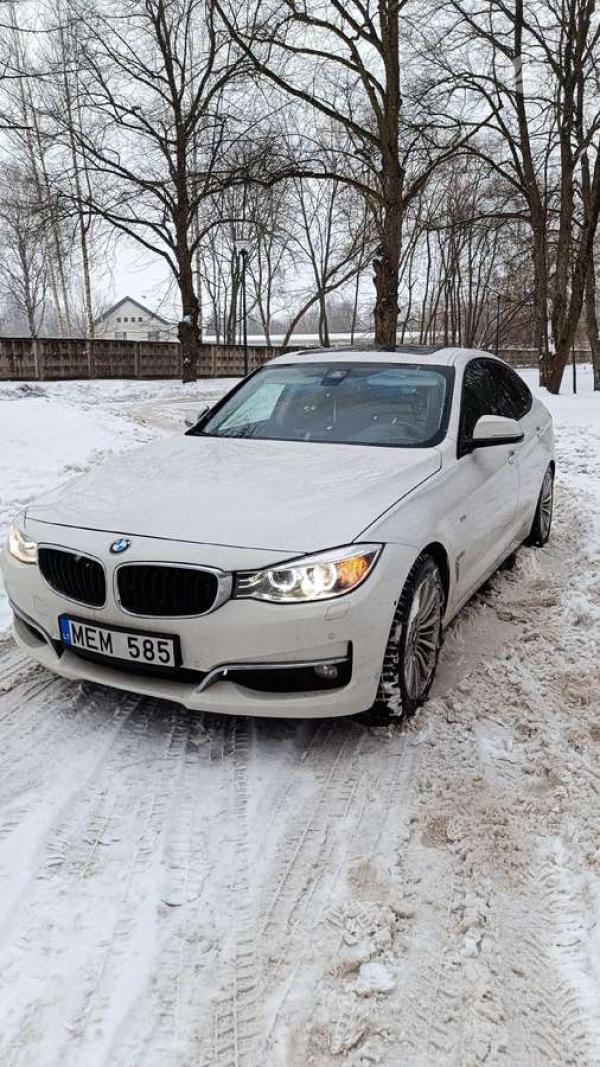 Balts BMW 320 Gran Turismo 2014 Panevēža, ar dzinēja tilpumu 2.00 L un nobraukumu 266 tūkst. km par 10000 €, foto 1 vietnē AUTOMOTO.COM.LV
