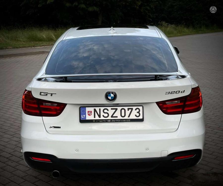 White BMW 320 Gran Turismo 2014 in Taurage, with an engine capacity of 2.00 L and mileage of 215 thousand km for 12500 €, photo 6 on AUTOMOTO.COM.LV