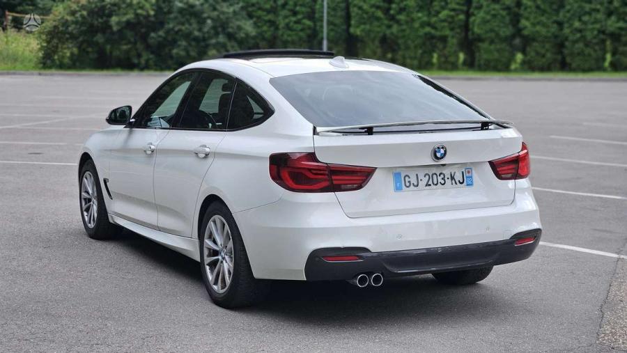 White BMW 320 Gran Turismo 2016 in Elektrenai, with an engine capacity of 2.00 L and mileage of 241 thousand km for 14800 €, photo 4 on AUTOMOTO.COM.LV