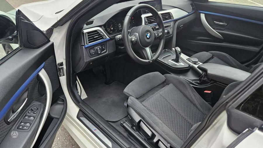 White BMW 320 Gran Turismo 2016 in Elektrenai, with an engine capacity of 2.00 L and mileage of 241 thousand km for 14800 €, photo 11 on AUTOMOTO.COM.LV