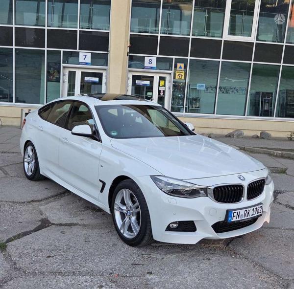 White BMW 320 Gran Turismo 2018 in Elektrenai, with an engine capacity of 2.00 L and mileage of 302 thousand km for 15300 €, photo 2 on AUTOMOTO.COM.LV
