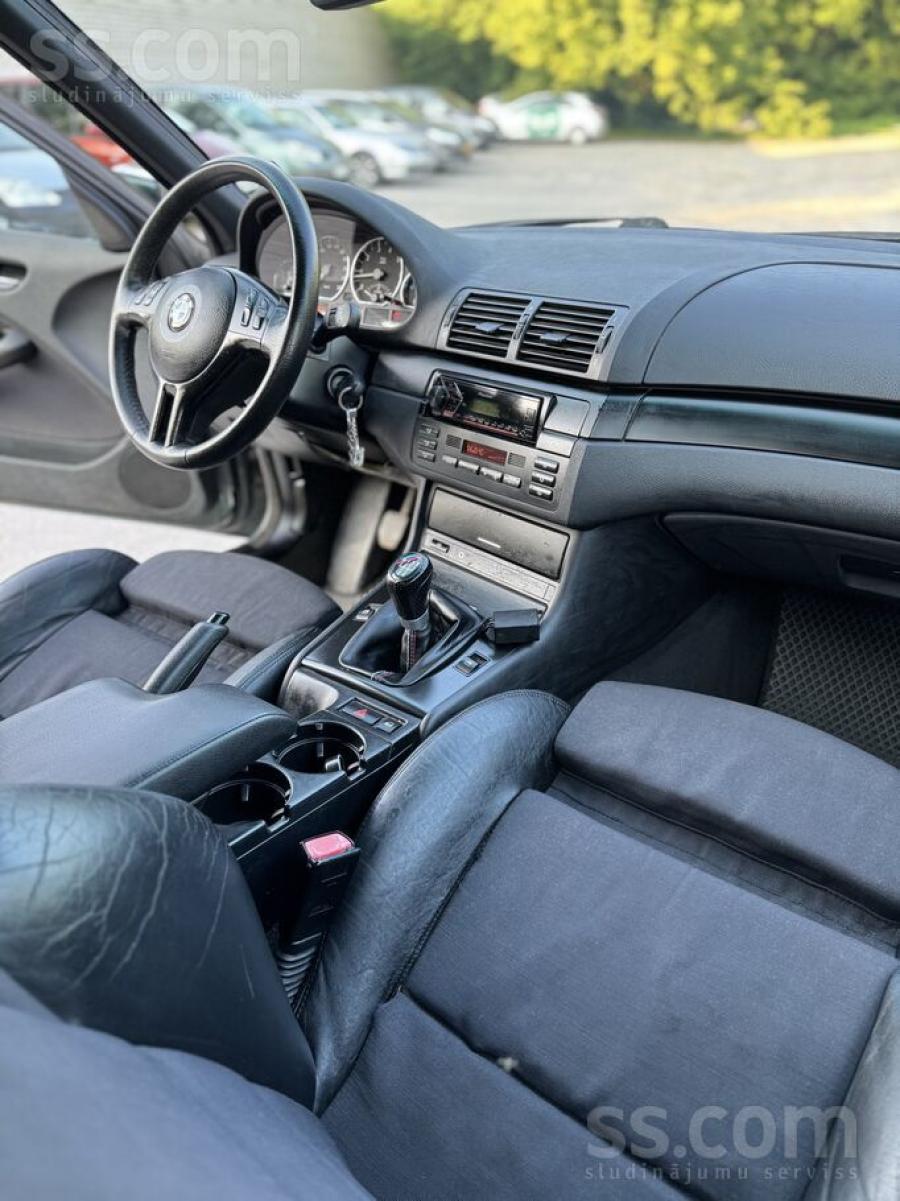 Green BMW 320 2001 in Riga, with an engine capacity of 2.20 L and mileage of 359 thousand km for 3850 €, photo 11 on AUTOMOTO.COM.LV