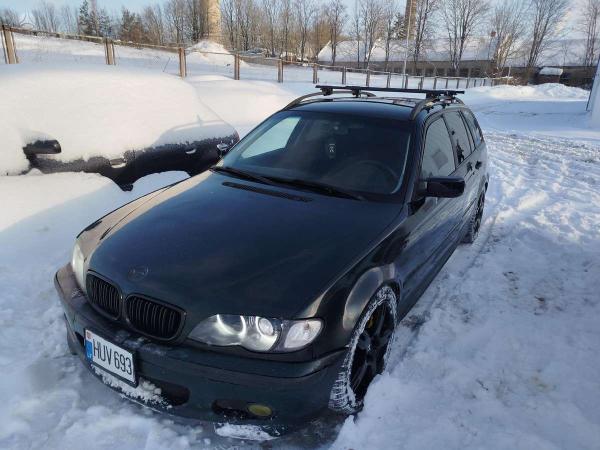 Green BMW 320 2001 in Anyksciai, with an engine capacity of 1.95 L and mileage of 500 thousand km for 1500 €, photo 1 on AUTOMOTO.COM.LV