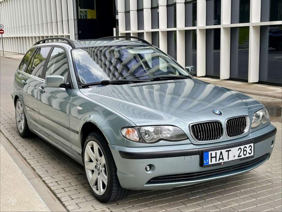 Green BMW 320 2002 in Vilnius, with an engine capacity of 2.17 L and mileage of 238 thousand km for 1750 €, photo 1 on AUTOMOTO.COM.LV