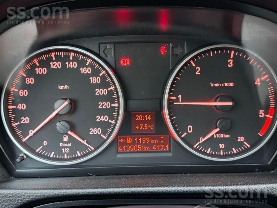 Green BMW 320 2009 in Tukums, with an engine capacity of 2.00 L and mileage of 415 thousand km for 1950 €, photo 11 on AUTOMOTO.COM.LV