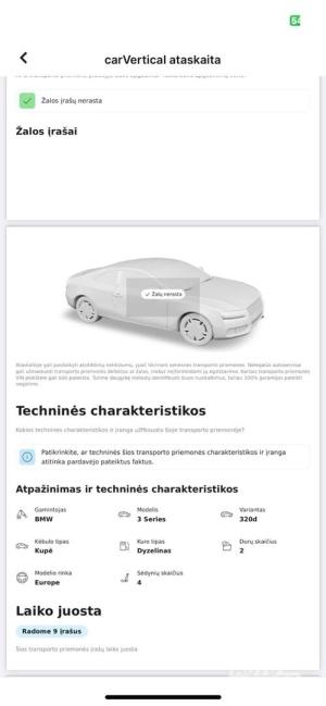Серый БМВ 320 2008 в Гаргждай, объемом двигателя 2.00 л и пробегом 265 тыс. км за 6600 €, фото 19 на AUTOMOTO.COM.LV