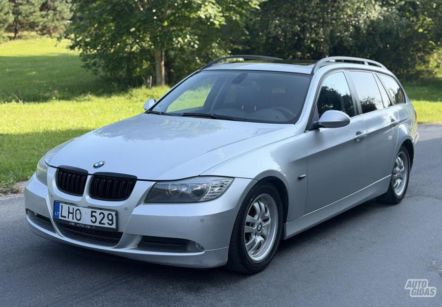 Grey BMW 320 2007 in Vilnius, with an engine capacity of 2.00 L and mileage of 339 thousand km for 2150 €, photo 1 on AUTOMOTO.COM.LV