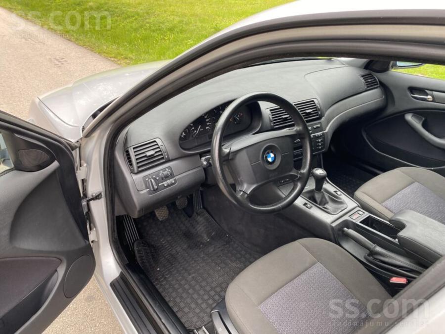 Pelēks BMW 320 2002 Ludza, ar dzinēja tilpumu 1.90 L un nobraukumu 204 tūkst. km par 2900 €, foto 14 vietnē AUTOMOTO.COM.LV