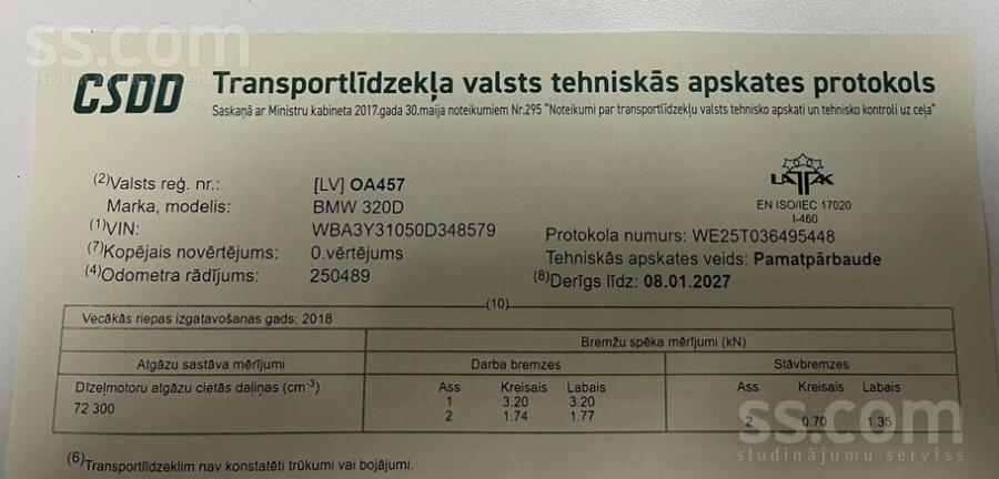 Серый БМВ 320 2013 в Кулдига, объемом двигателя 2.00 л и пробегом 250 тыс. км за 8790 €, фото 23 на AUTOMOTO.COM.LV