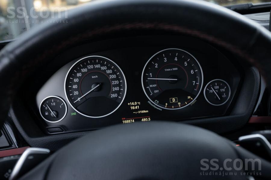 Pelēks BMW 320 2014 Jelgava, ar dzinēja tilpumu 2.00 L un nobraukumu 169 tūkst. km par 12800 €, foto 31 vietnē AUTOMOTO.COM.LV