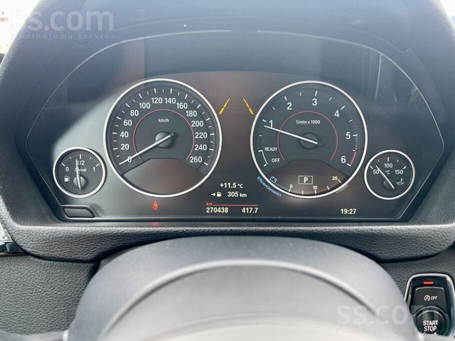 Grey BMW 320 2017 in Riga, with an engine capacity of 2.00 L and mileage of 270 thousand km for 15500 €, photo 24 on AUTOMOTO.COM.LV
