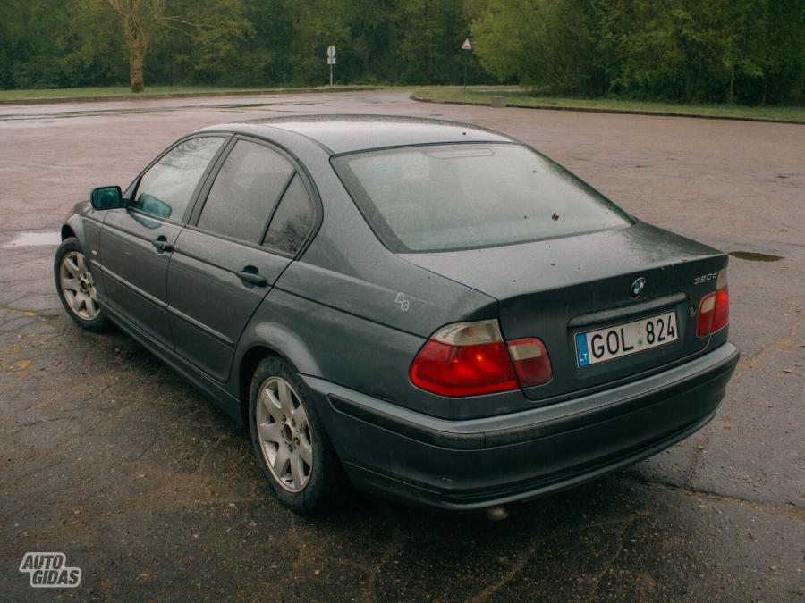 Grey BMW 320 2000 in Kaunas, with an engine capacity of 2.00 L and mileage of 365 thousand km for 1300 €, photo 11 on AUTOMOTO.COM.LV