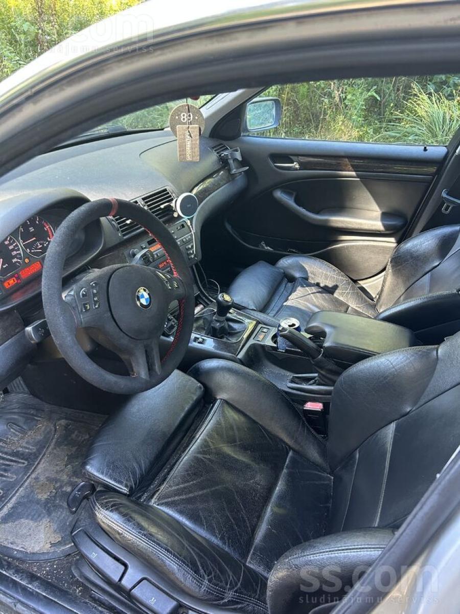 Grey BMW 320 2000 in Bauska, with an engine capacity of 2.00 L and mileage of 450 thousand km for 1050 €, photo 7 on AUTOMOTO.COM.LV