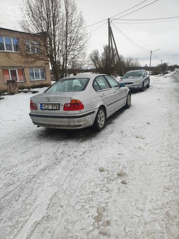 Grey BMW 320 2001 in Lazdijai, with an engine capacity of 2.00 L and mileage of 282 thousand km for 999 €, photo 3 on AUTOMOTO.COM.LV