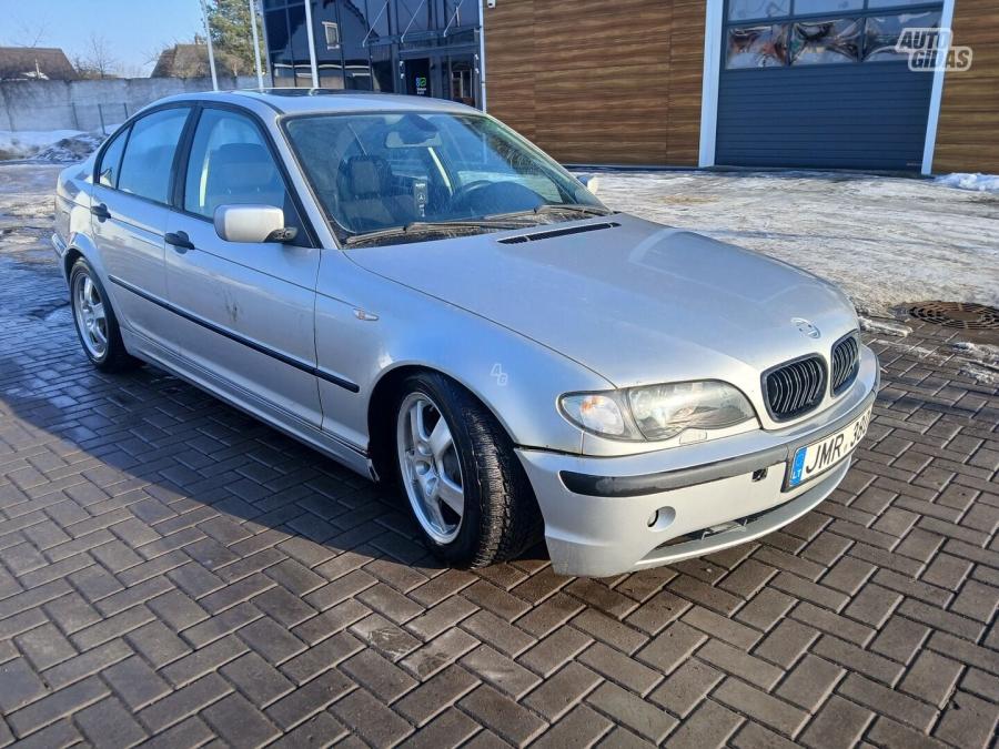 Grey BMW 320 2001 in Pabrade, with an engine capacity of 2.00 L and mileage of 288 thousand km for 1000 €, photo 5 on AUTOMOTO.COM.LV