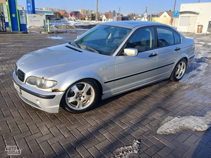 Grey BMW 320 2001 in Pabrade, with an engine capacity of 2.00 L and mileage of 288 thousand km for 1000 €, photo 14 on AUTOMOTO.COM.LV
