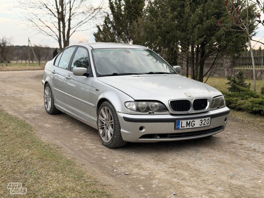 Grey BMW 320 2002 in Vilnius, with an engine capacity of 2.00 L and mileage of 347 thousand km for 999 €, photo 1 on AUTOMOTO.COM.LV