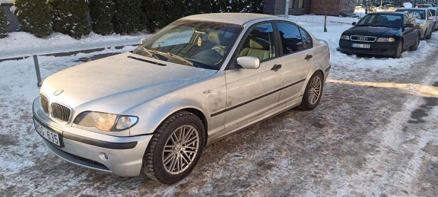 Grey BMW 320 2003 in Vilnius, with an engine capacity of 2.00 L and mileage of 381 thousand km for 1650 €, photo 5 on AUTOMOTO.COM.LV