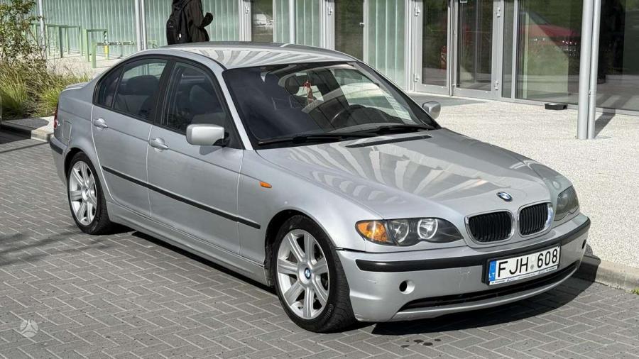 Pelēks BMW 320 2003 Viļņa, ar dzinēja tilpumu 2.00 L un nobraukumu 260 tūkst. km par 2150 €, foto 1 vietnē AUTOMOTO.COM.LV