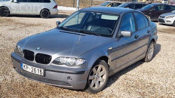 Grey BMW 320 2004 in Cesis, with an engine capacity of 2.00 L and mileage of 370 thousand km for 998 €, photo 1 on AUTOMOTO.COM.LV