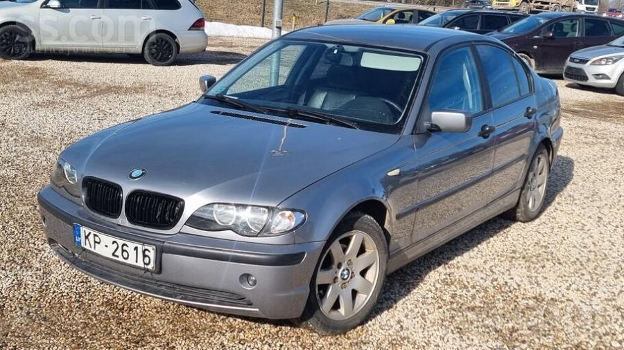 Grey BMW 320 2004 in Cesis, with an engine capacity of 2.00 L and mileage of 370 thousand km for 998 €, photo 1 on AUTOMOTO.COM.LV