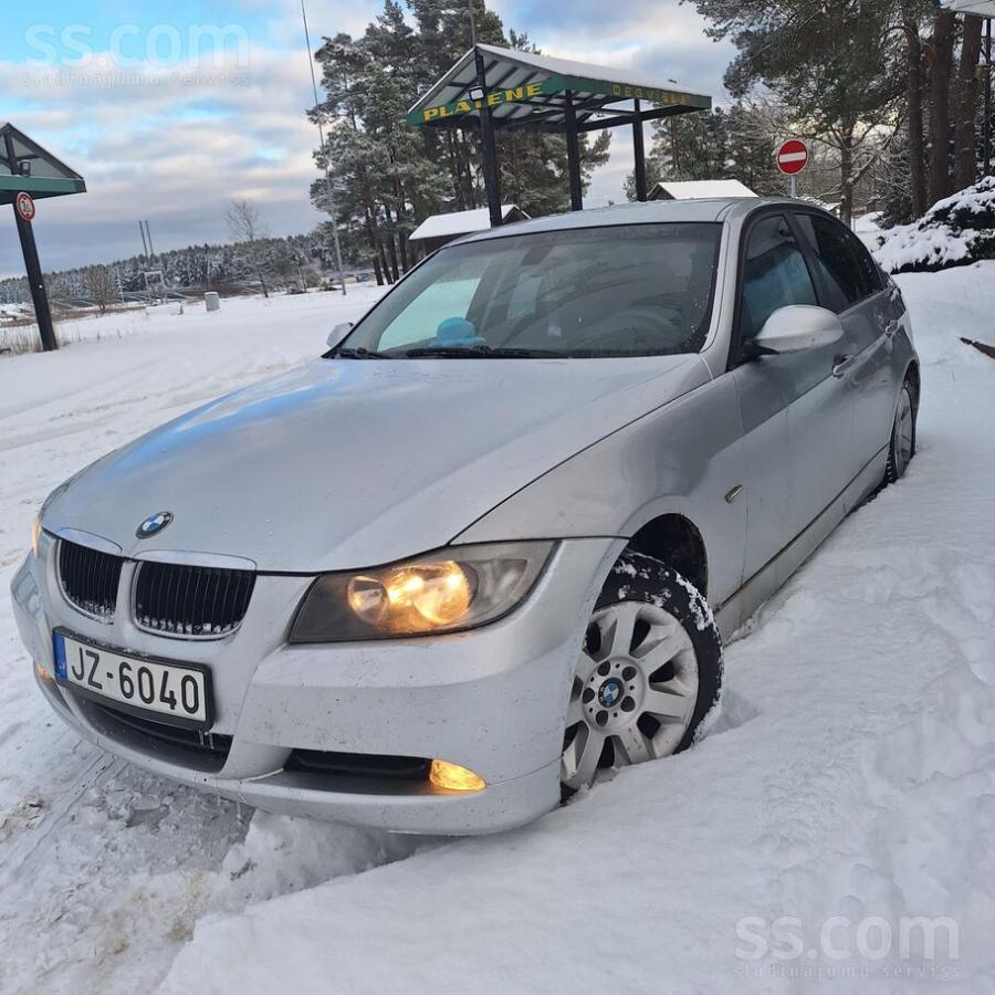 Grey BMW 320 2007 in Ventspils, with an engine capacity of 2.00 L and mileage of 432 thousand km for 2600 €, photo 7 on AUTOMOTO.COM.LV