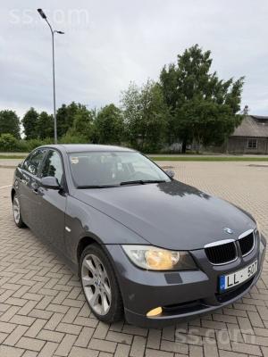 Grey BMW 320 2007 in Riga, with an engine capacity of 2.00 L and mileage of 337 thousand km for 3000 €, photo  on AUTOMOTO.COM.LV