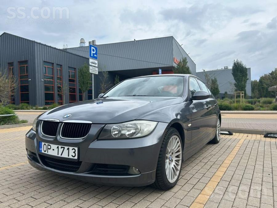 Grey BMW 320 2007 in Riga, with an engine capacity of 2.00 L and mileage of 299 thousand km for 3500 €, photo 1 on AUTOMOTO.COM.LV