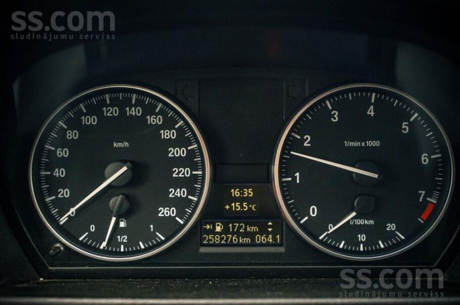 Grey BMW 320 2009 in Riga, with an engine capacity of 2.00 L and mileage of 258 thousand km for 1990 €, photo 17 on AUTOMOTO.COM.LV