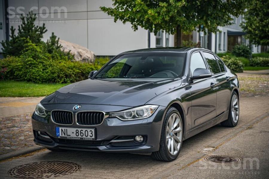 Grey BMW 320 2012 in Riga, with an engine capacity of 2.00 L and mileage of 0 thousand km for 8990 €, photo 1 on AUTOMOTO.COM.LV