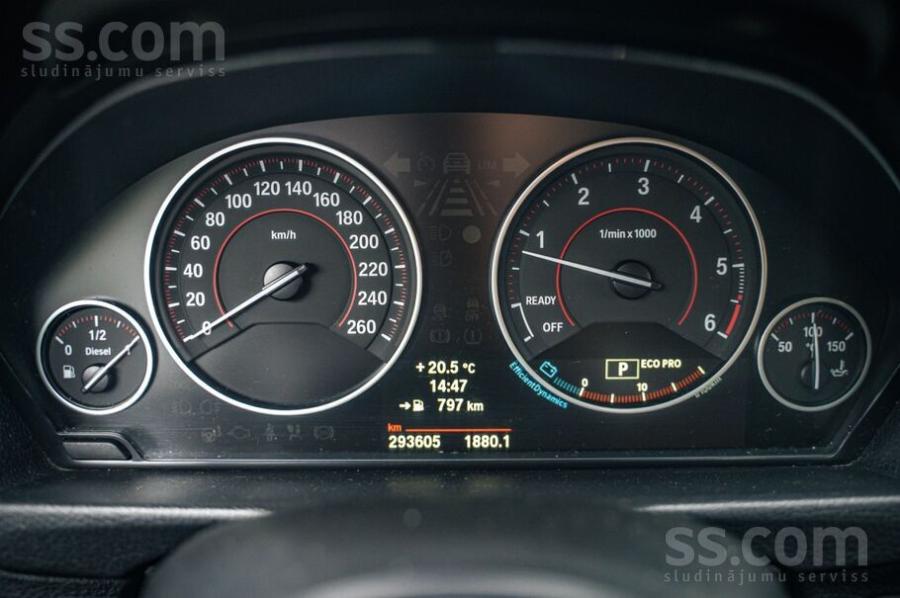 Grey BMW 320 2012 in Riga, with an engine capacity of 2.00 L and mileage of 0 thousand km for 8990 €, photo 18 on AUTOMOTO.COM.LV