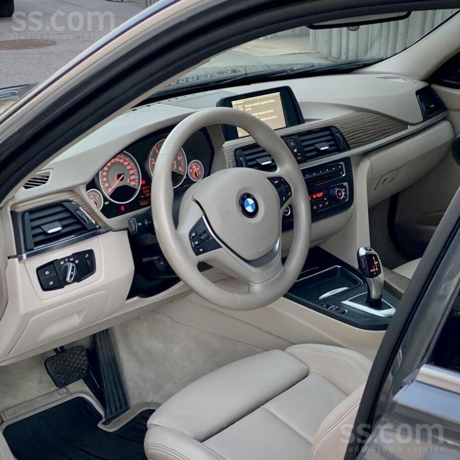 Grey BMW 320 2012 in Jelgava, with an engine capacity of 2.00 L and mileage of 188 thousand km for 11700 €, photo 12 on AUTOMOTO.COM.LV