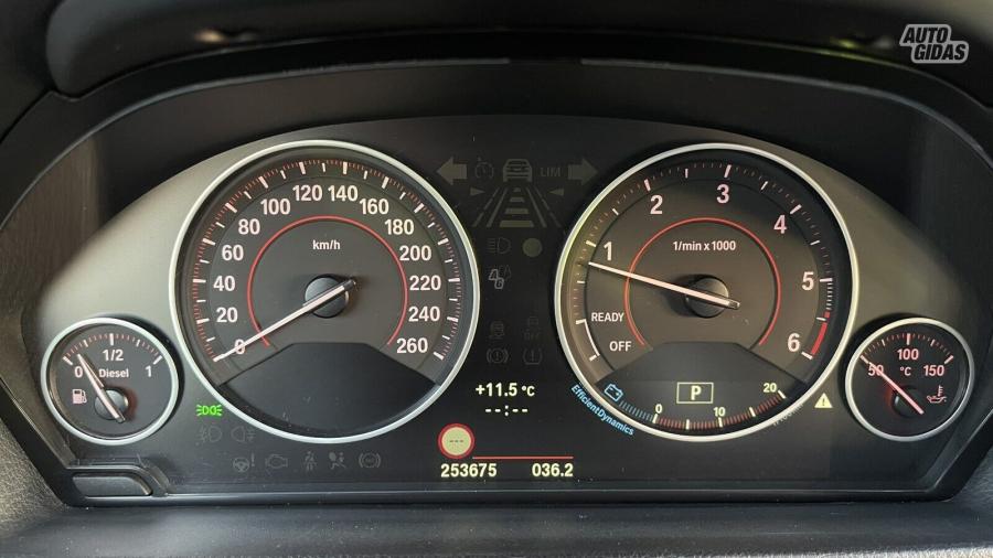 Grey BMW 320 2013 in Marijampole, with an engine capacity of 2.00 L and mileage of 253 thousand km for 9990 €, photo 18 on AUTOMOTO.COM.LV