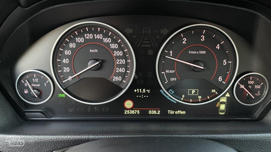 Grey BMW 320 2013 in Marijampole, with an engine capacity of 2.00 L and mileage of 253 thousand km for 9990 €, photo 34 on AUTOMOTO.COM.LV