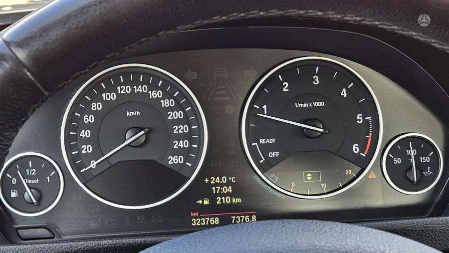 Grey BMW 320 2013 in Taurage, with an engine capacity of 2.00 L and mileage of 324 thousand km for 6300 €, photo 16 on AUTOMOTO.COM.LV