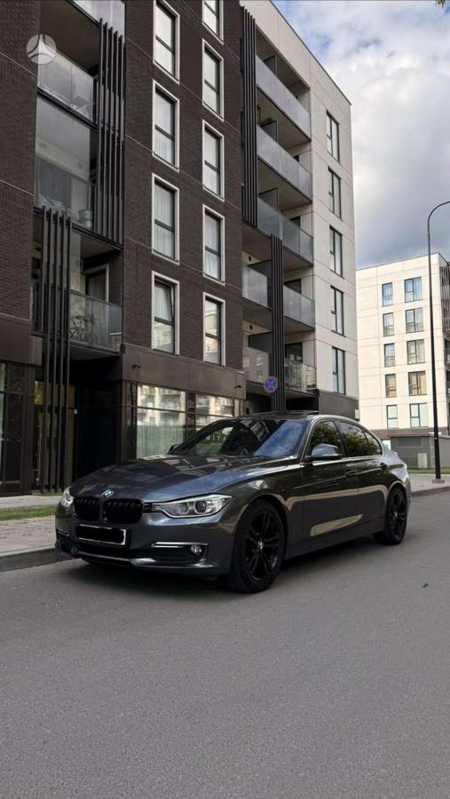 Grey BMW 320 2013 in Vilnius, with an engine capacity of 2.00 L and mileage of 328 thousand km for 9800 €, photo 1 on AUTOMOTO.COM.LV