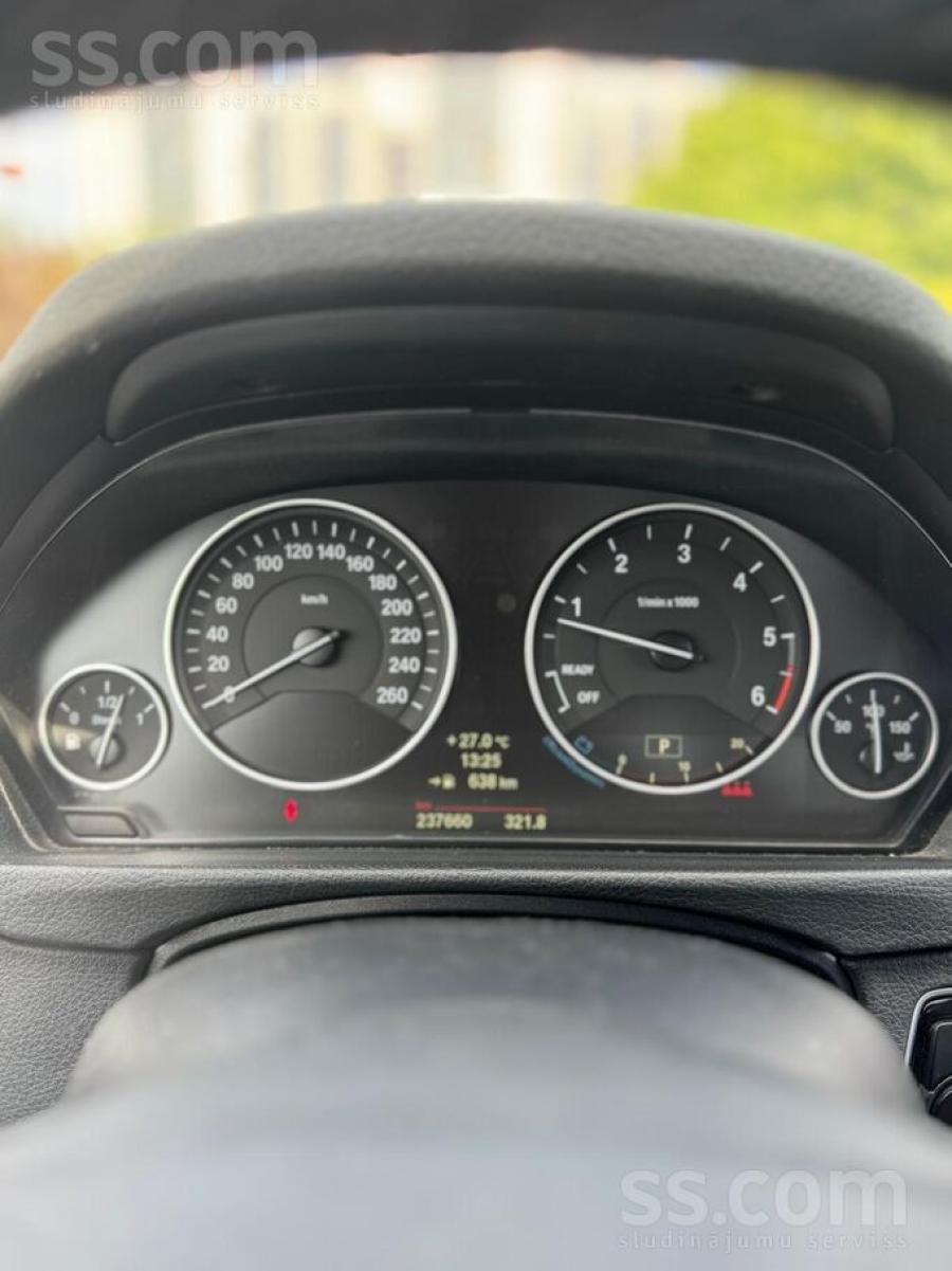 Grey BMW 320 2014 in Riga, with an engine capacity of 2.00 L and mileage of 237 thousand km for 8700 €, photo 8 on AUTOMOTO.COM.LV