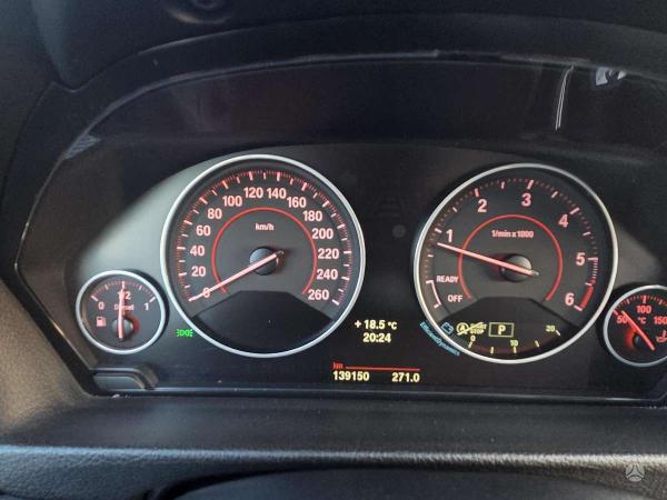 Pelēks BMW 320 2014 Ukmergė, ar dzinēja tilpumu 2.00 L un nobraukumu 139 tūkst. km par 10500 €, foto 9 vietnē AUTOMOTO.COM.LV
