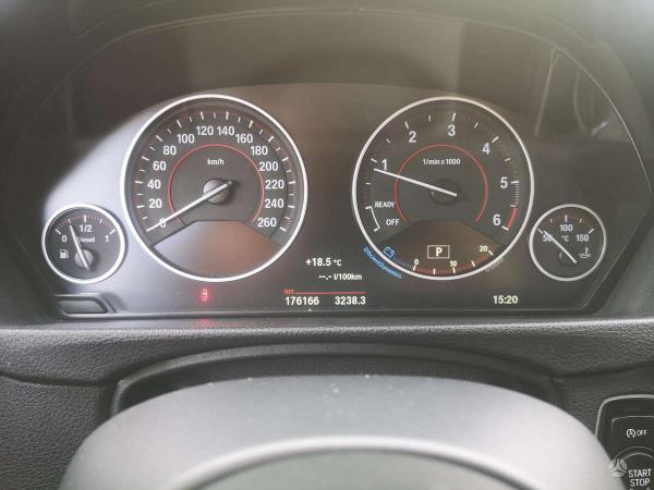 Grey BMW 320 2016 in Radviliskis, with an engine capacity of 2.00 L and mileage of 176 thousand km for 16200 €, photo 8 on AUTOMOTO.COM.LV