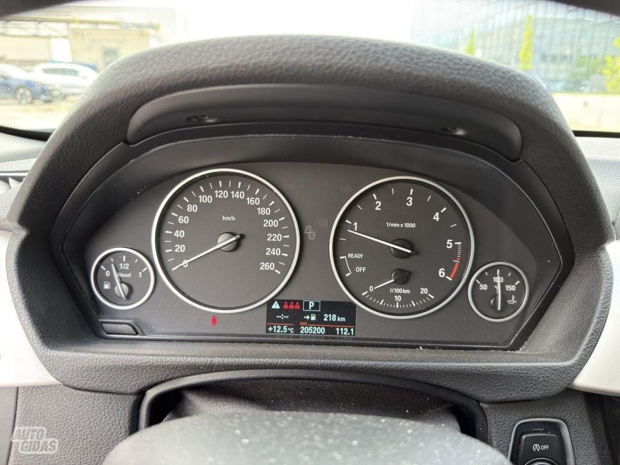 Grey BMW 320 2018 in Panevezys, with an engine capacity of 2.00 L and mileage of 205 thousand km for 11999 €, photo 16 on AUTOMOTO.COM.LV