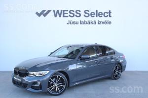 Grey BMW 320 2019 in Riga, with an engine capacity of 2.00 L and mileage of 109 thousand km for 28900 €, photo  on AUTOMOTO.COM.LV