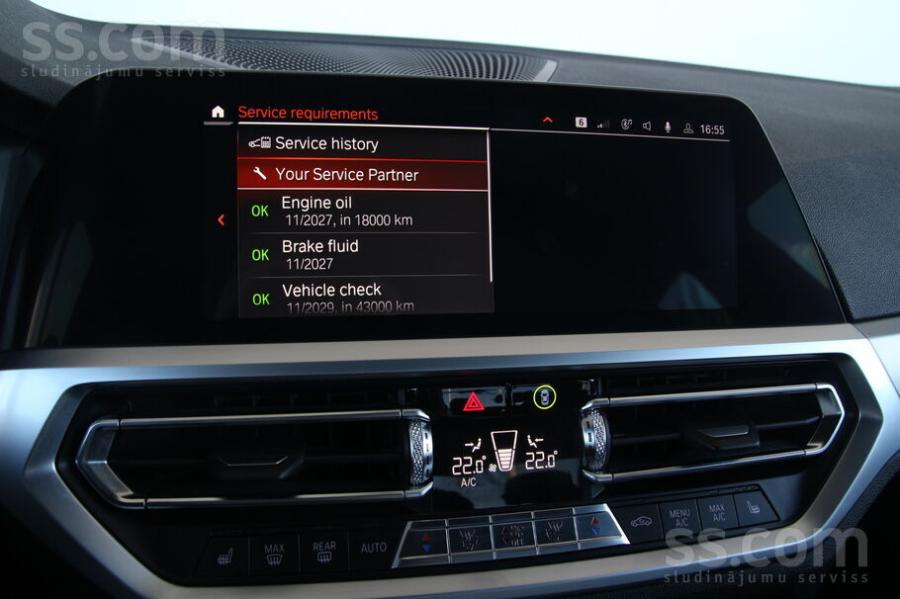 Grey BMW 320 2019 in Riga, with an engine capacity of 2.00 L and mileage of 109 thousand km for 28900 €, photo 20 on AUTOMOTO.COM.LV