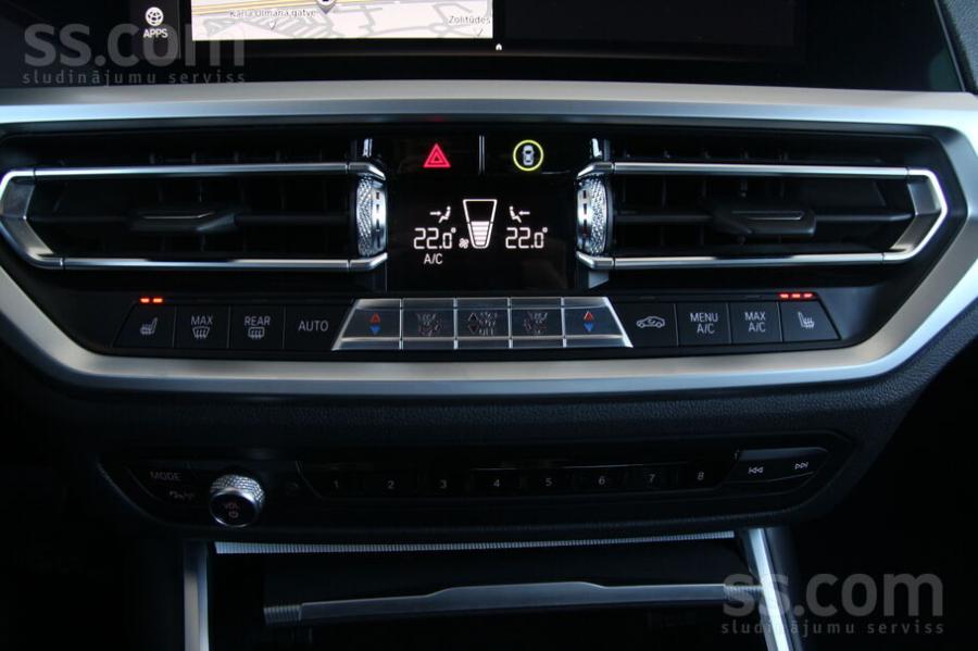 Grey BMW 320 2019 in Riga, with an engine capacity of 2.00 L and mileage of 109 thousand km for 28900 €, photo 21 on AUTOMOTO.COM.LV
