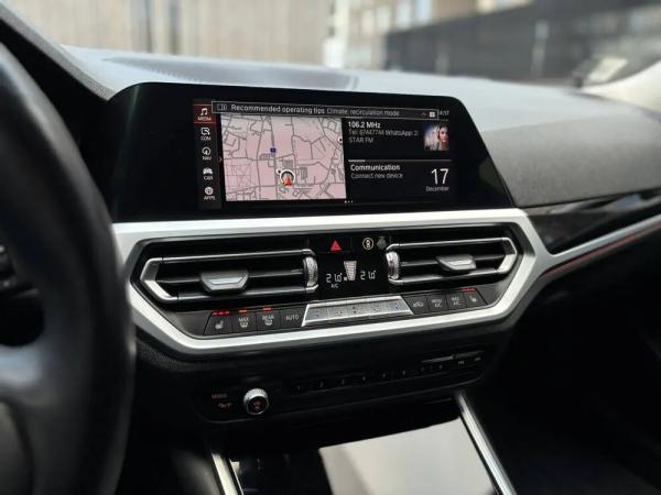 Grey BMW 320 2019 in Riga, with an engine capacity of 2.00 L and mileage of 177 thousand km for 23900 €, photo 10 on AUTOMOTO.COM.LV
