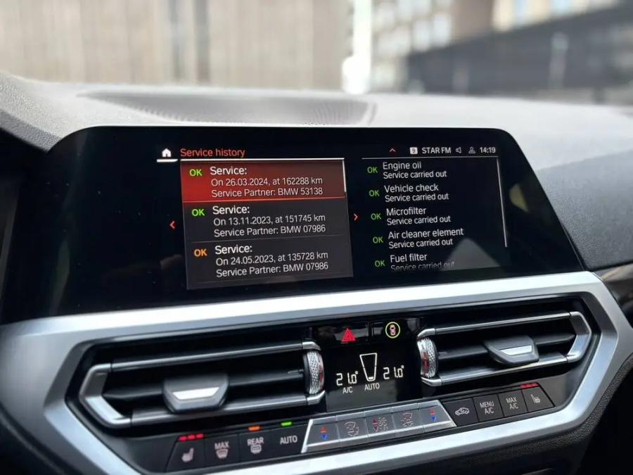 Pelēks BMW 320 2019 Rīga, ar dzinēja tilpumu 2.00 L un nobraukumu 177 tūkst. km par 23900 €, foto 20 vietnē AUTOMOTO.COM.LV
