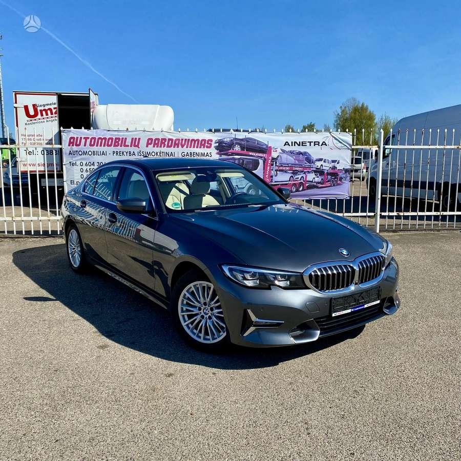 Grey BMW 320 2019 in Marijampole, with an engine capacity of 2.00 L and mileage of 18 thousand km for 24600 €, photo 1 on AUTOMOTO.COM.LV